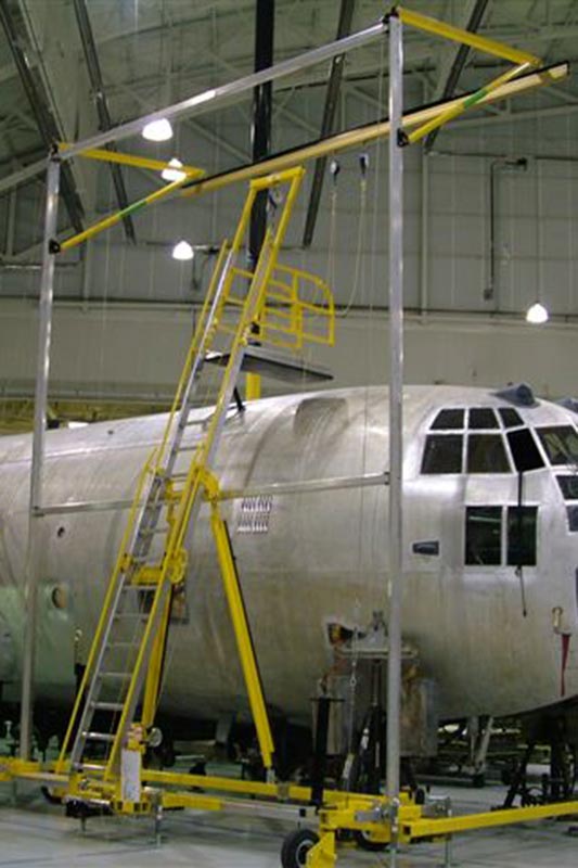 Freestanding Horizontal Rail - Flexible Lifeline Systems