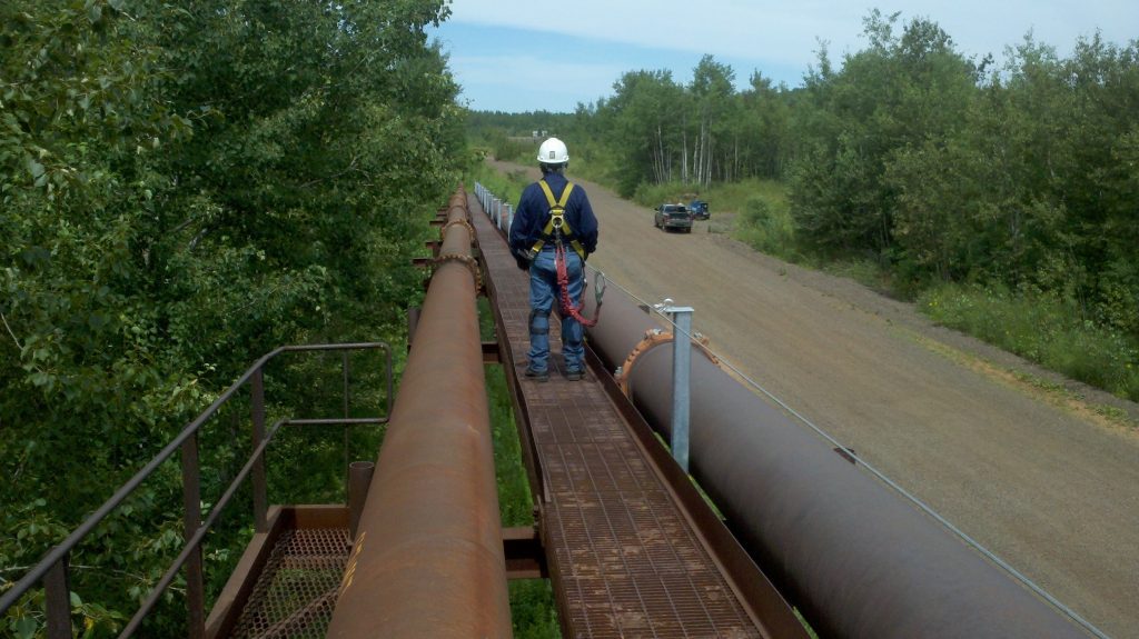 Multi Span Lifelines For Pipe Racks - Flexible Lifeline Systems