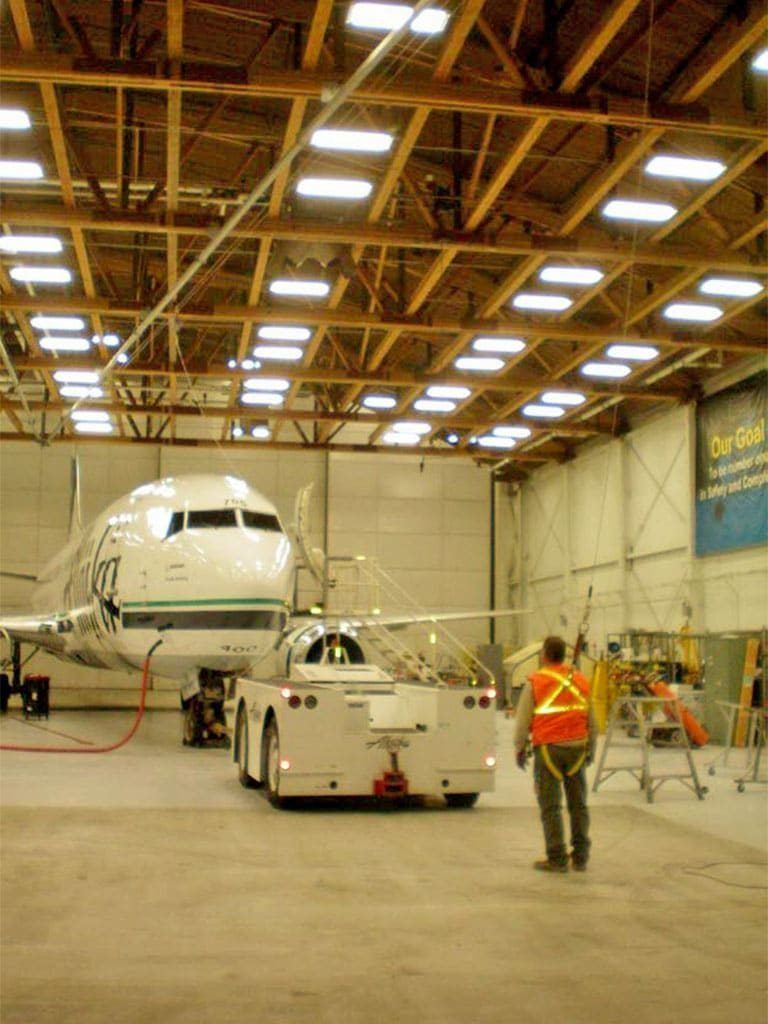 Wood-frame Aircraft Hangar Flexrail Retrofit - Flexible Lifeline Systems