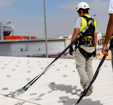Distribution & Fulfillment Fall Protection - Flexible Lifeline Systems