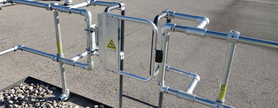 Industrial Self-Closing Safety Gate - Flexible Lifeline Systems